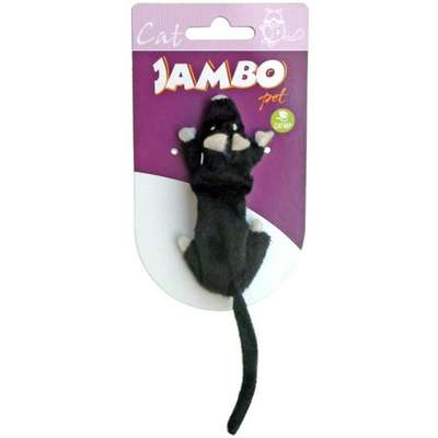Brinquedo Jambo Skin Mice com Catnip Preto - Tam. Único | Petlove