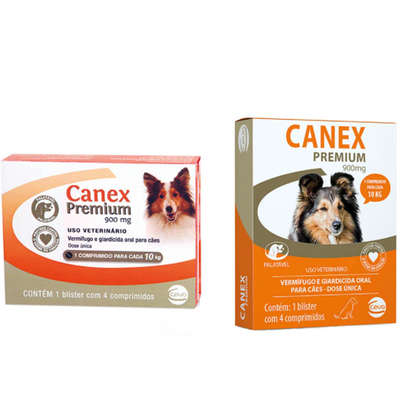 Vermífugo Canex Premium 900 mg para Cães | Petlove