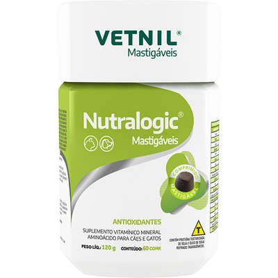 Suplemento Vitamínico Vetnil Nutralogic Mastigáveis para Cães e Gatos ...