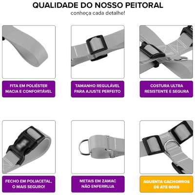 Peitoral H Basic Pet para Cachorro Verde | Petlove