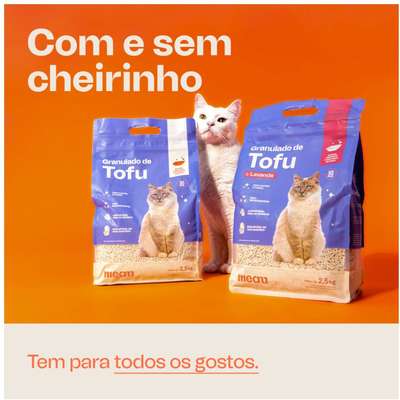 Granulado Higiênico de Tofu Meau Aroma Lavanda para Gatos 2,5 Kg | Petlove